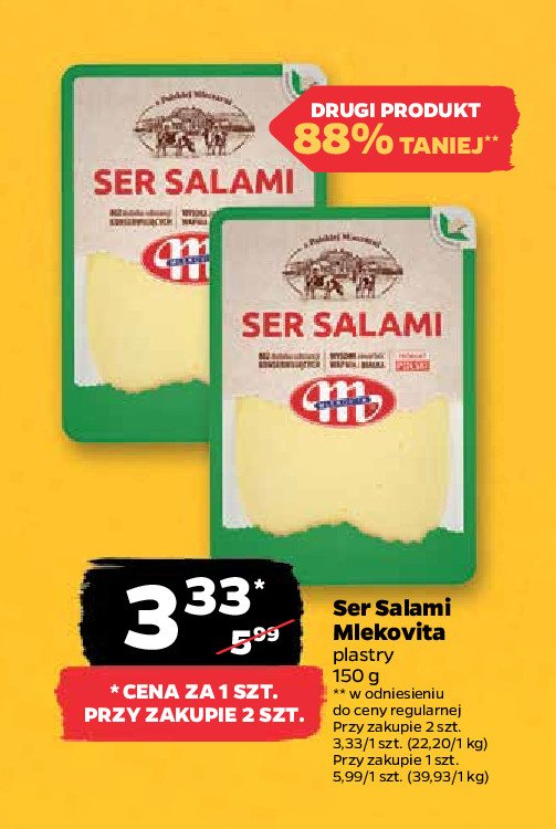 Ser salami plastry Mlekovita - cena - promocje - opinie - sklep | Blix ...