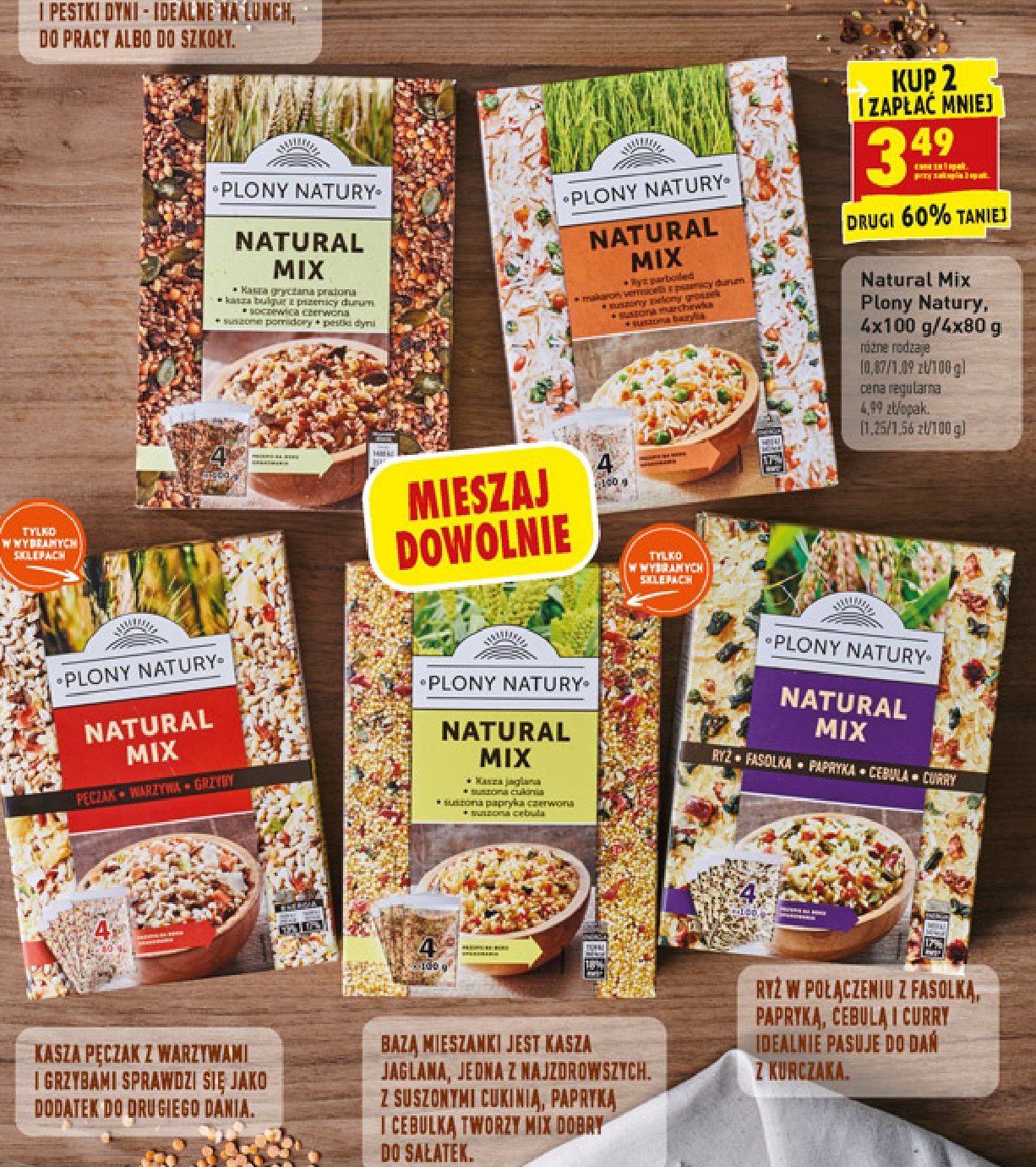 Natural mix z kaszą pęczak Plony natury - cena - promocje - opinie ...