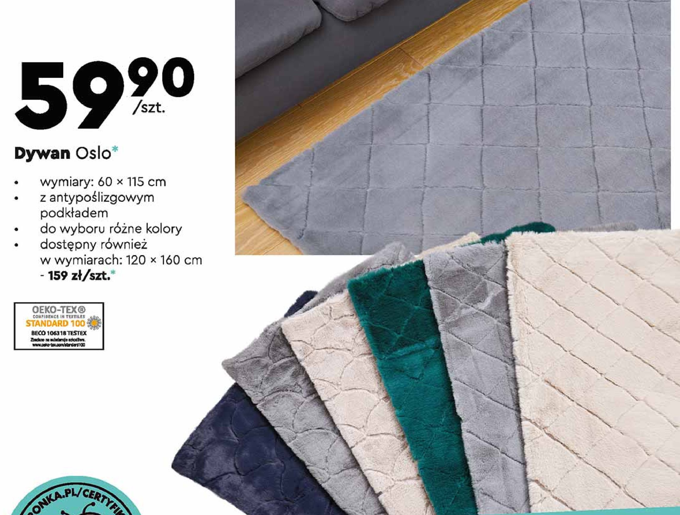 Dywan oslo 60 x 115 cm Smukee home - cena - promocje - opinie - sklep ...