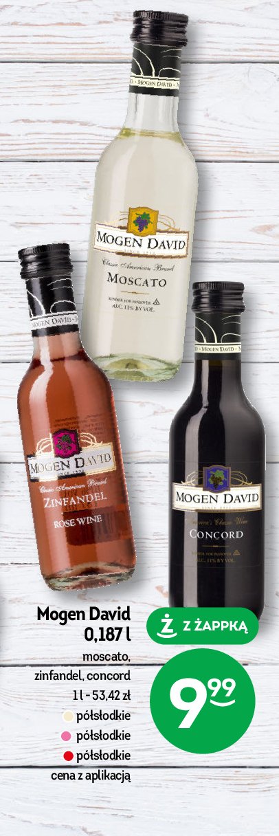 Wino Mogen david concord - cena - promocje - opinie - sklep | Blix.pl ...