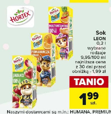 Sok 100 % multiwitamina Hortex leon - cena - promocje - opinie - sklep | Blix.pl - Brak ofert