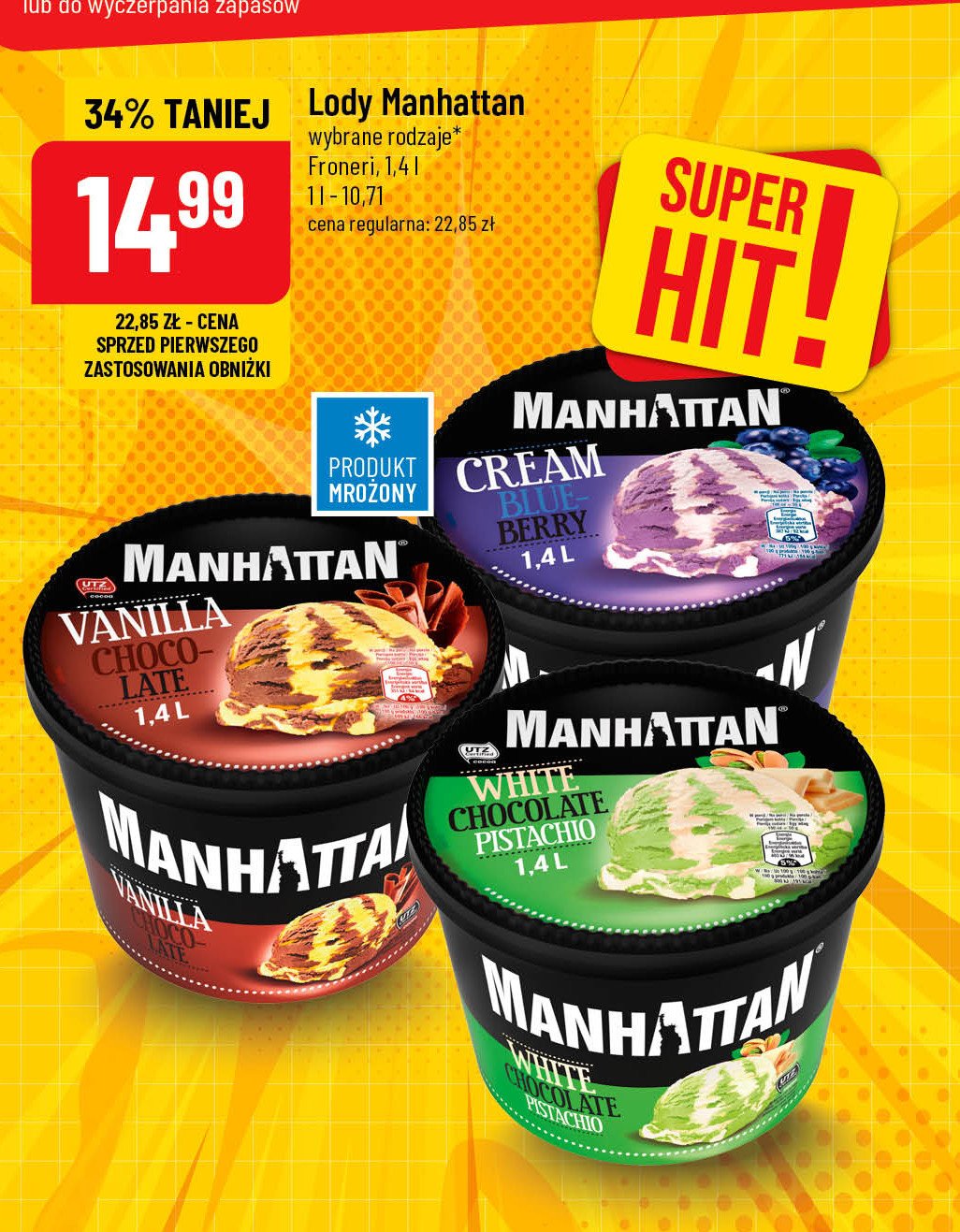 Lody cream & blueberry Nestle manhattan Manhattan (nestle) - cena ...