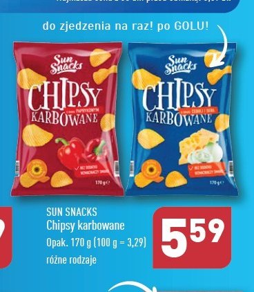 Chipsy karbowane cebula i ser SUN SNACKS - cena - promocje - opinie ...