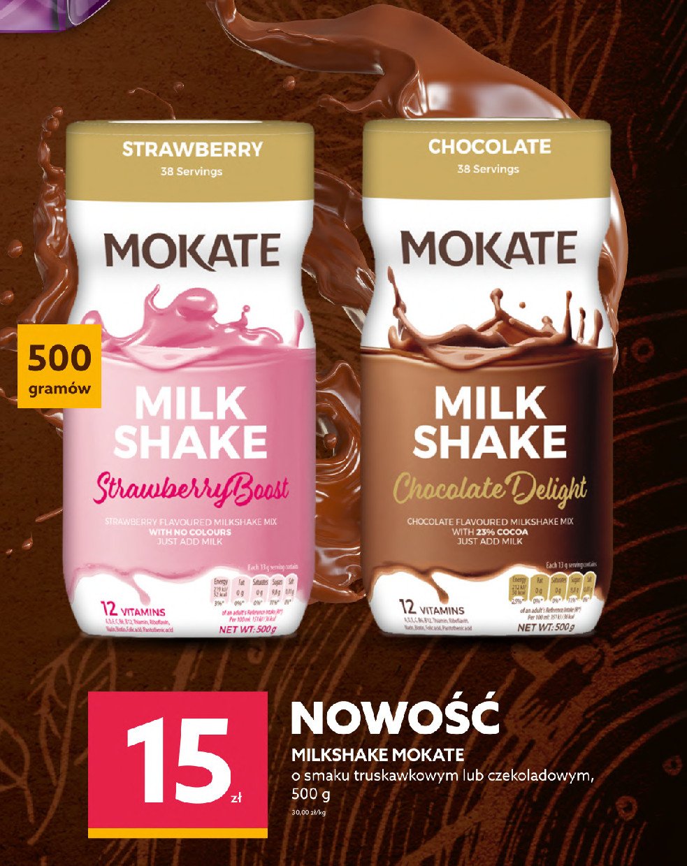 Shake czekoladowy Mokate milkshake - cena - promocje - opinie - sklep ...