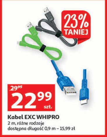 Kabel whipro typ c 2m zielony Exc - cena - promocje - opinie - sklep ...