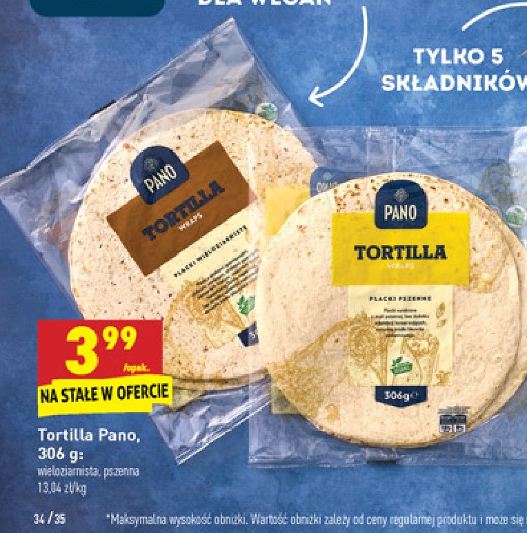 Tortilla wieloziarnista wraps Pano - cena - promocje - opinie - sklep ...
