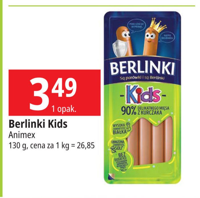 Parowki Morliny berlinki kids - cena - promocje - opinie - sklep | Blix.pl