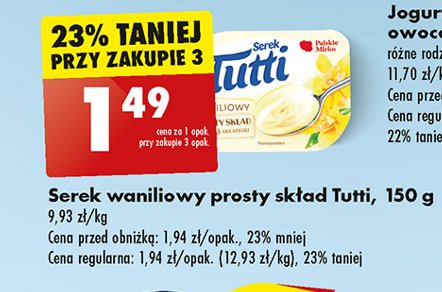 Serek waniliowy prosty skład Tutti - cena - promocje - opinie - sklep ...