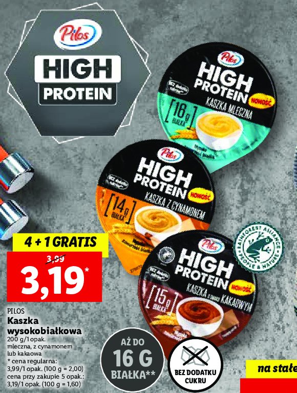 Kaszka mleczna PILOS HIGH PROTEIN - cena - promocje - opinie - sklep ...