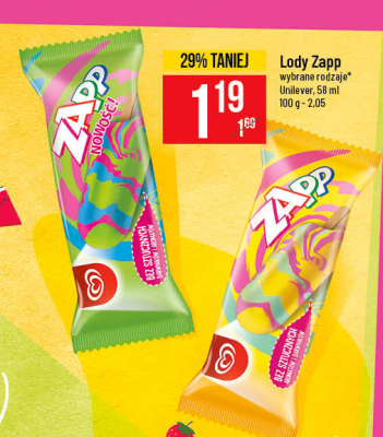 Lód toffi Algida zapp - cena - promocje - opinie - sklep | Blix.pl ...