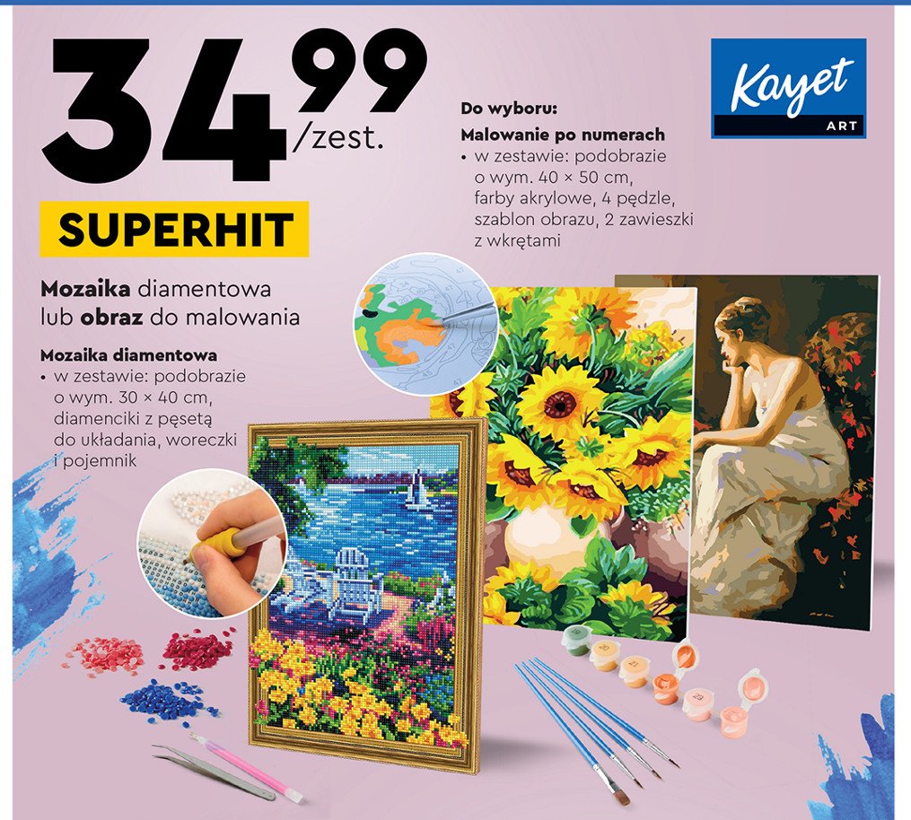 Obraz do malowania Kayet - cena - promocje - opinie - sklep | Blix.pl ...