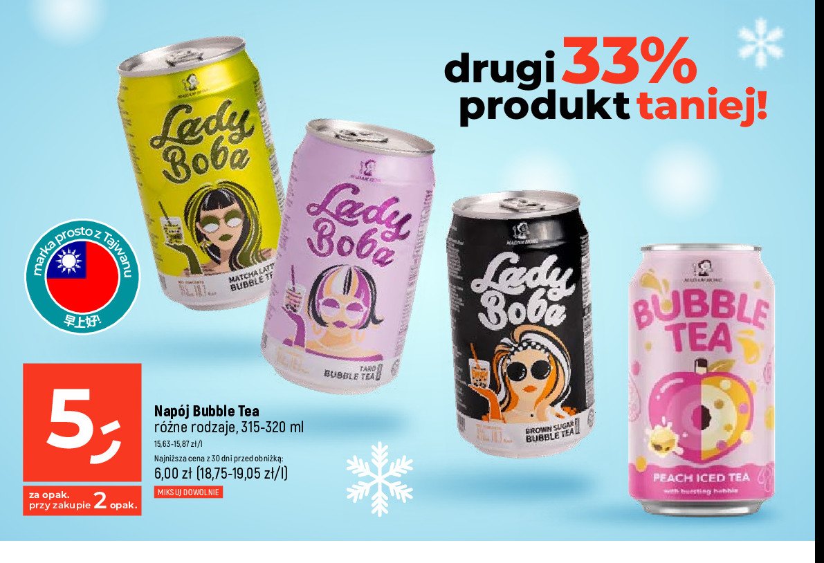 Napój bubble brown sugar LADY BOBA - cena - promocje - opinie - sklep ...