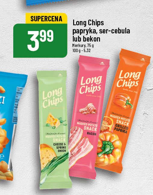 Chipsy grilowana papryka Long chips - cena - promocje - opinie - sklep ...