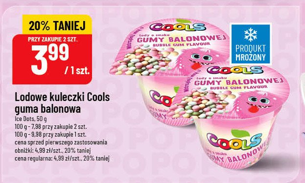 Lody kulki guma balonowa Cools - cena - promocje - opinie - sklep | Blix.pl
