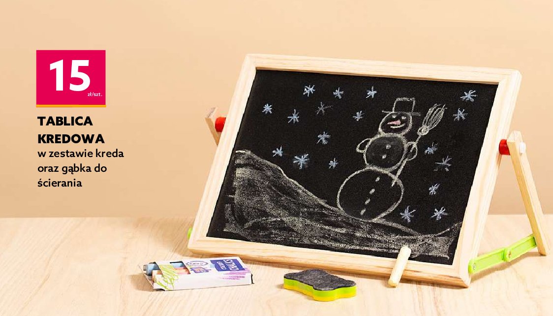Tablica kredowa + kreda + gąbka - cena - promocje - opinie - sklep | Blix.pl - Brak ofert