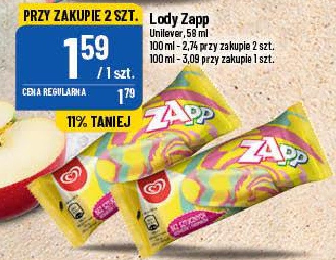 Lód toffi Algida zapp - cena - promocje - opinie - sklep | Blix.pl ...