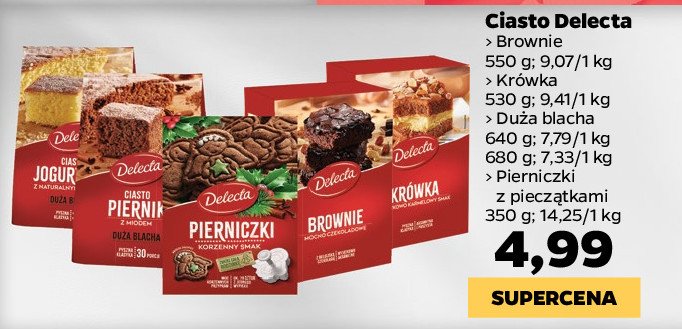 Ciasto duża blacha piernik Delecta - cena - promocje - opinie - sklep ...