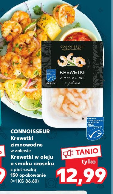 Krewetki w oleju o smaku czosnku z natką pietruszki Connoisseur - cena - promocje - opinie ...