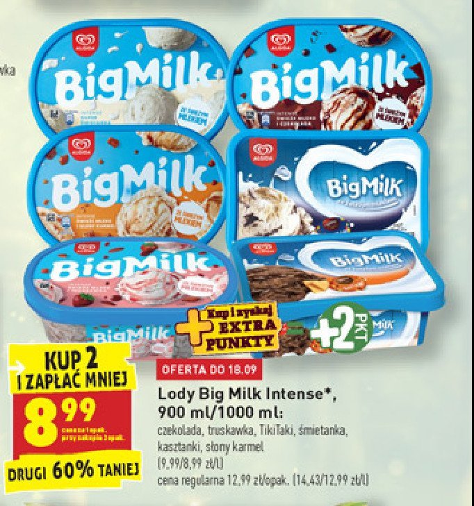 Lody truskawki intense Algida - cena - promocje - opinie - sklep | Blix.pl