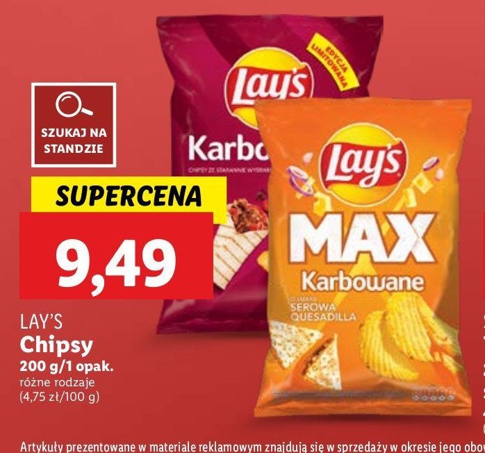 Chipsy kebab Lay's karbowane - cena - promocje - opinie - sklep | Blix.pl