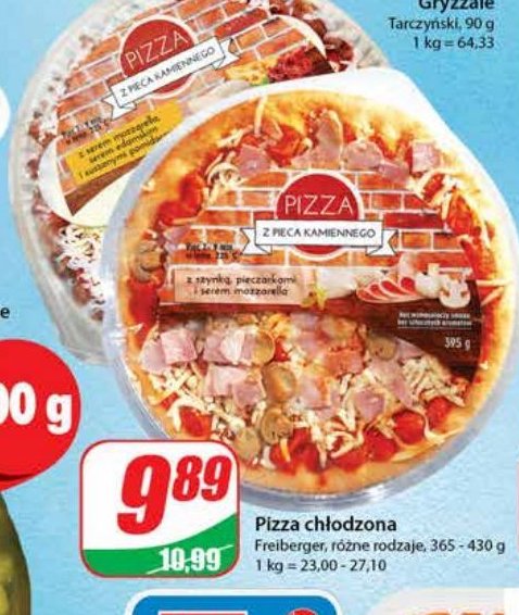 Pizza z szynką i pieczarkami FREIBERGER - cena - promocje - opinie ...