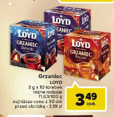 Grzaniec zbójnicki na ogniu Loyd tea grzaniec - cena - promocje ...