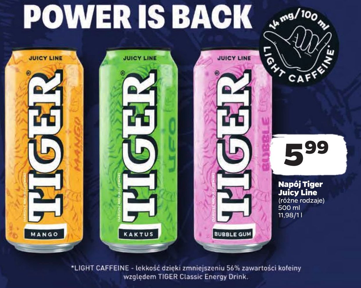 Napój kaktus Tiger energy drink - cena - promocje - opinie - sklep ...