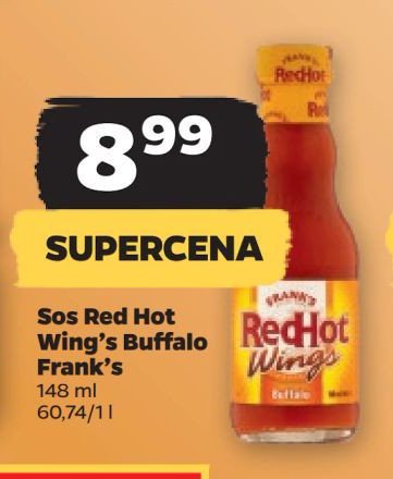 Sos wings Frank's red hot - cena - promocje - opinie - sklep | Blix.pl ...