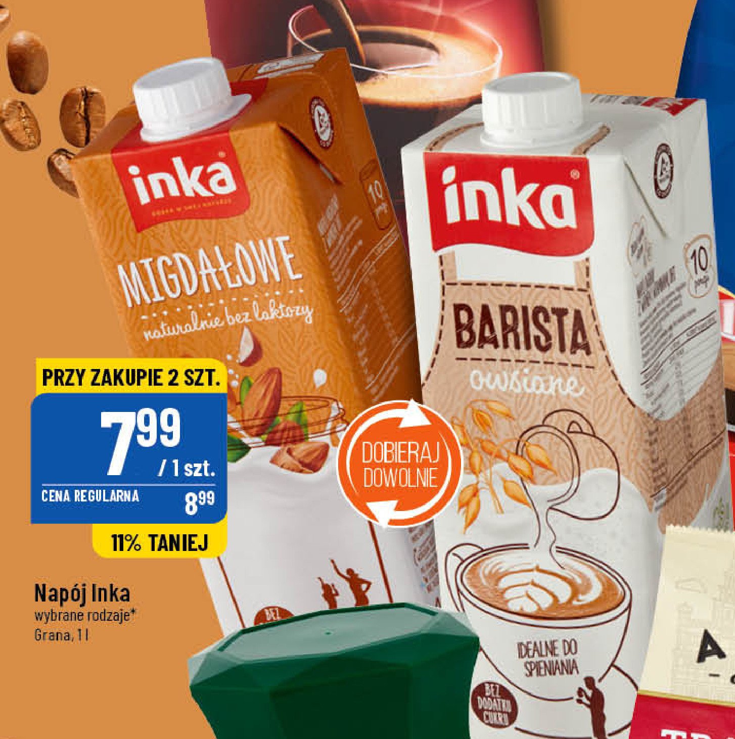 Napój owsiany barista Inka owsiane Inka dobra w swej naturze - cena ...