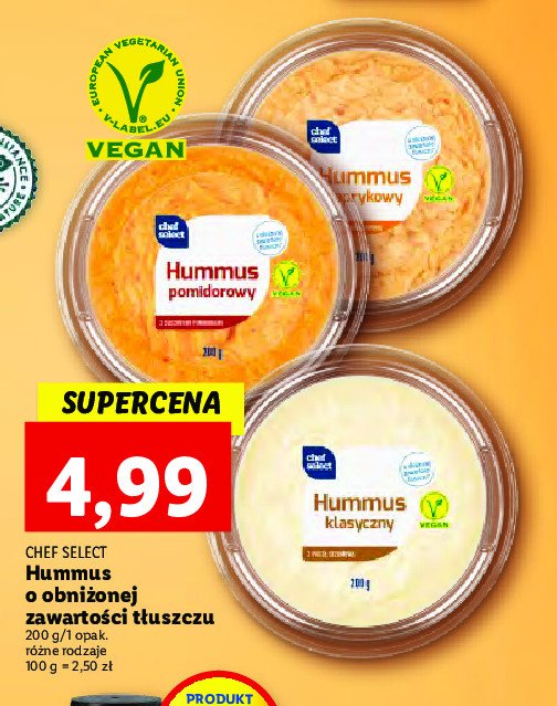 Hummus paprykowy Chef select - cena - promocje - opinie - sklep | Blix ...