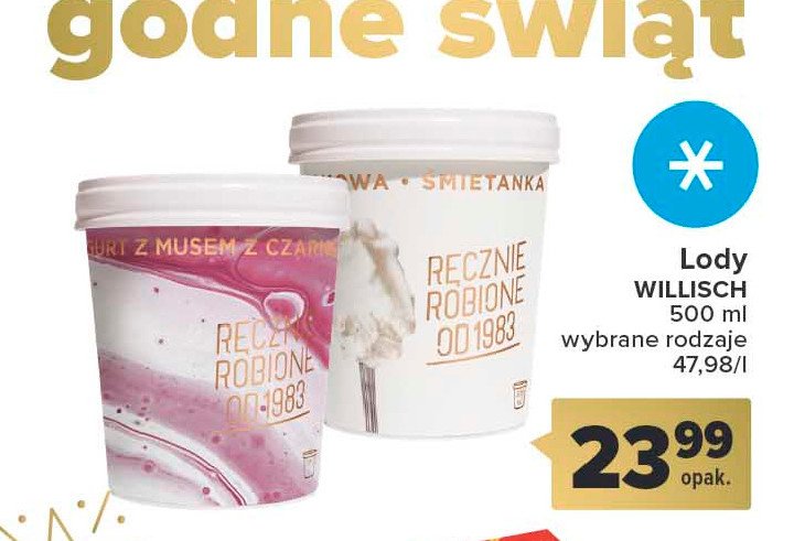 Lody śmietanka firmowa Willisch - cena - promocje - opinie - sklep ...