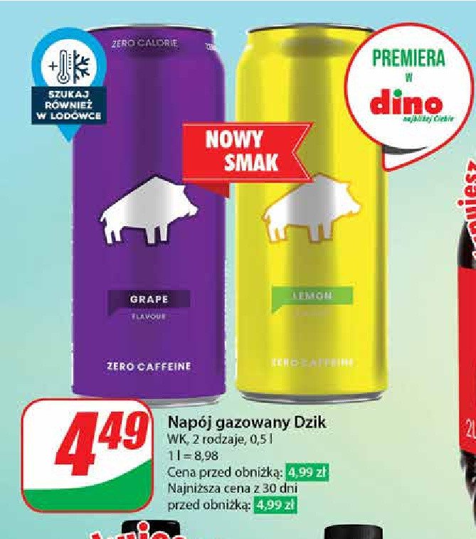 Napój energetyczny grape zero WK DZIK - cena - promocje - opinie ...