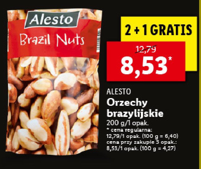 Orzechy brazylijskie Alesto - cena - promocja Lidl - opinie | Blix.pl