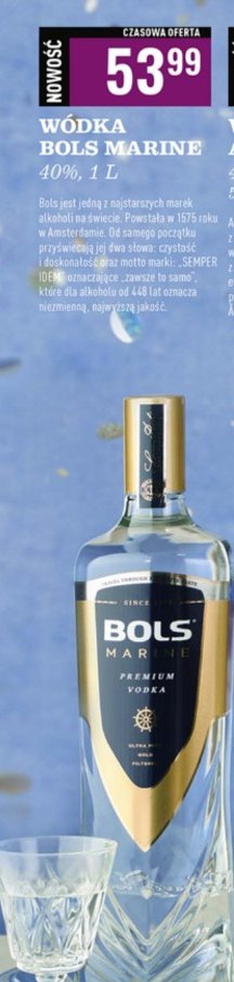 Wódka Bols marin: promocja, cena, opinie, gdzie kupić, sklep | Blix.pl ...