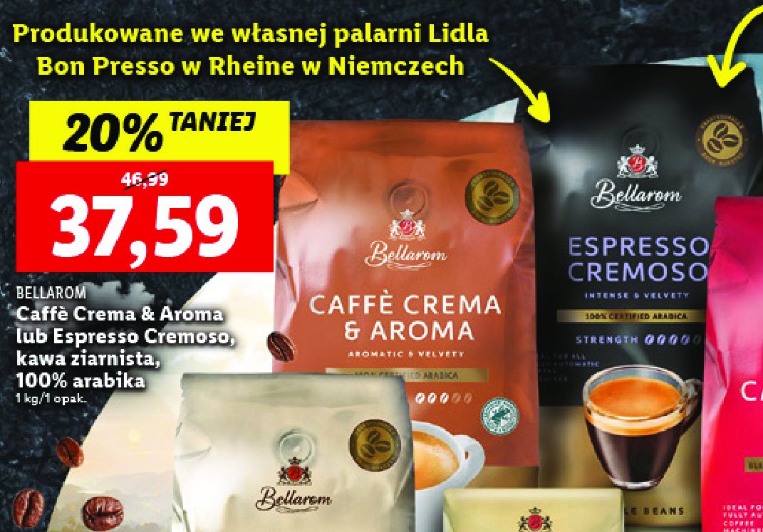 Kawa Bellarom cafe crema - cena - promocje - opinie - sklep | Blix.pl ...