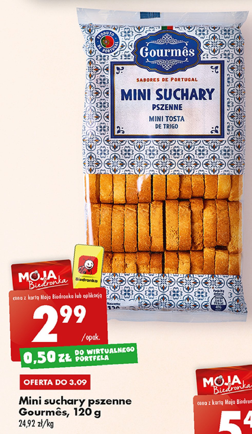 Mini suchary pszenne Gourmes - cena - promocje - opinie - sklep | Blix.pl