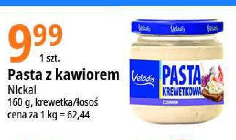 Pasta krewetkowa z czosnkiem Veladis - cena - promocje - opinie - sklep | Blix.pl - Brak ofert