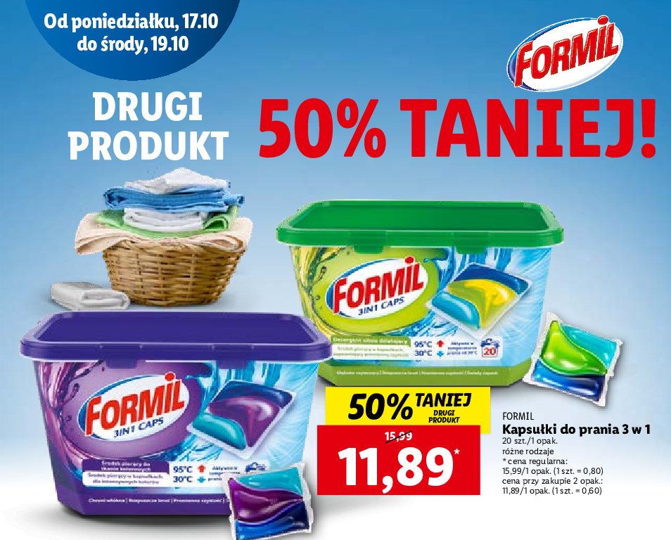Tabletki do prania kolor Formil 3in1 caps - cena - promocje - opinie ...