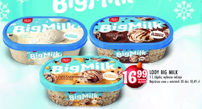 Lody śmietankowe Algida big milk - cena - promocje - opinie - sklep ...