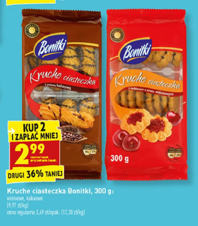 Ciasteczka kruche z polewą kakaową Bonitki - cena - promocje - opinie ...