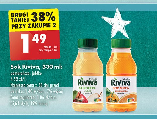 Sok jabłkowy RIVIVA MINI - cena - promocje - opinie - sklep | Blix.pl
