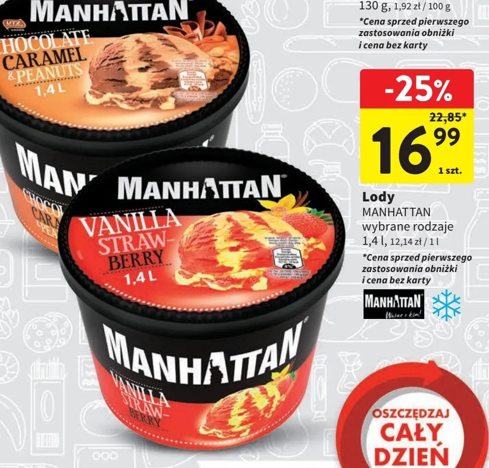 Lody chocolate & caramel with peanuts Manhattan (nestle) - cena ...