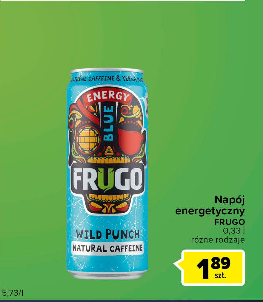 Napój energetyczny blue Frugo wild punch - cena - promocje - opinie ...
