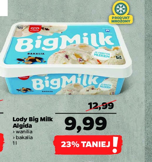 Lody śmietankowe Algida big milk - cena - promocje - opinie - sklep ...