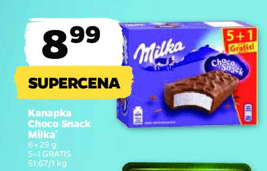Baton w mlecznej czekoladzie Milka choco snack - cena - promocje ...