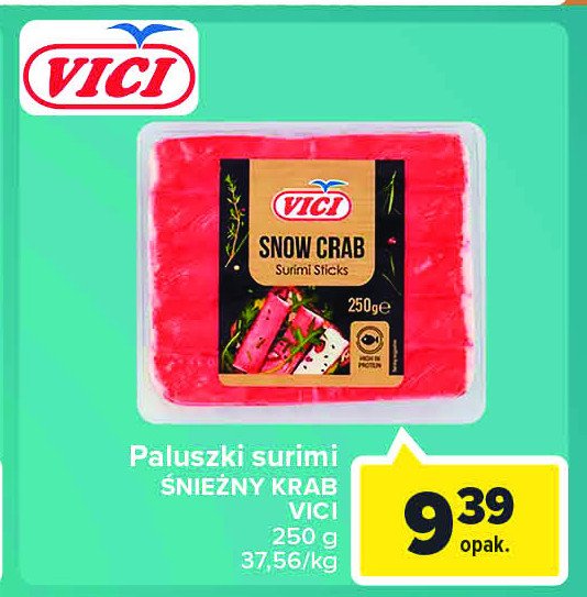Paluszki surimi snow crab Vici - cena - promocje - opinie - sklep | Blix.pl - Brak ofert