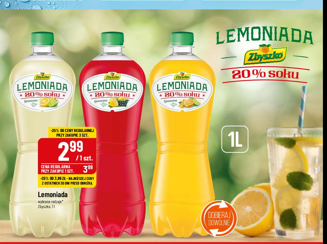Lemoniada cytrusowa ZBYSZKO LEMONIADA Zbyszko (napoje) - cena ...