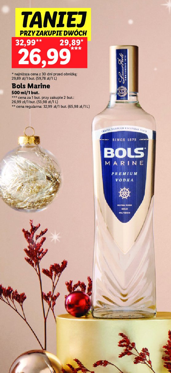 Wódka Bols marin: promocja, cena, opinie, gdzie kupić, sklep | Blix.pl