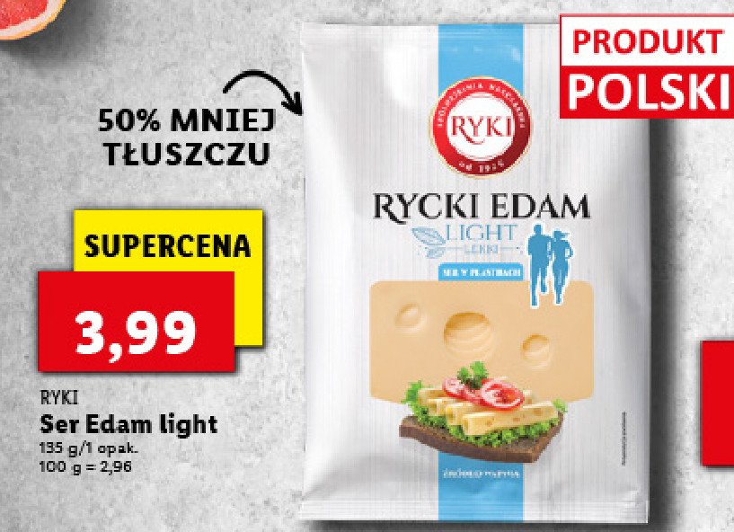 Ser rycki edam light Ryki - cena - promocje - opinie - sklep | Blix.pl ...