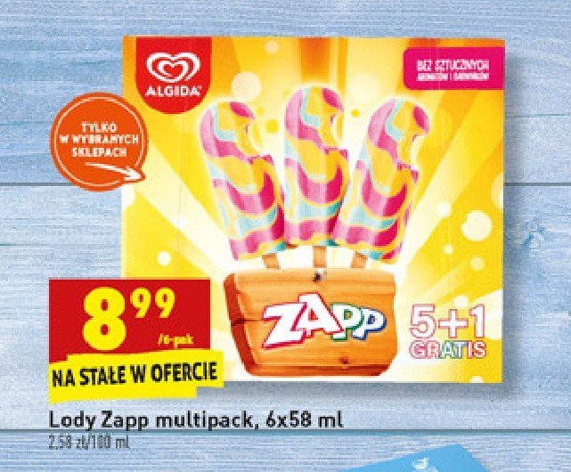 Lód toffi Algida zapp - cena - promocje - opinie - sklep | Blix.pl ...